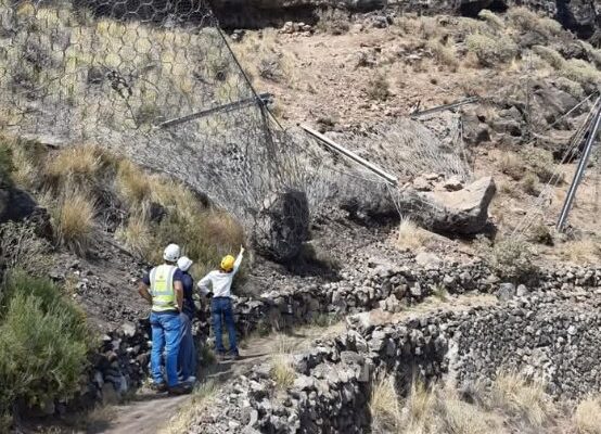 Nuevo desprendimiento en el risco de El Time
